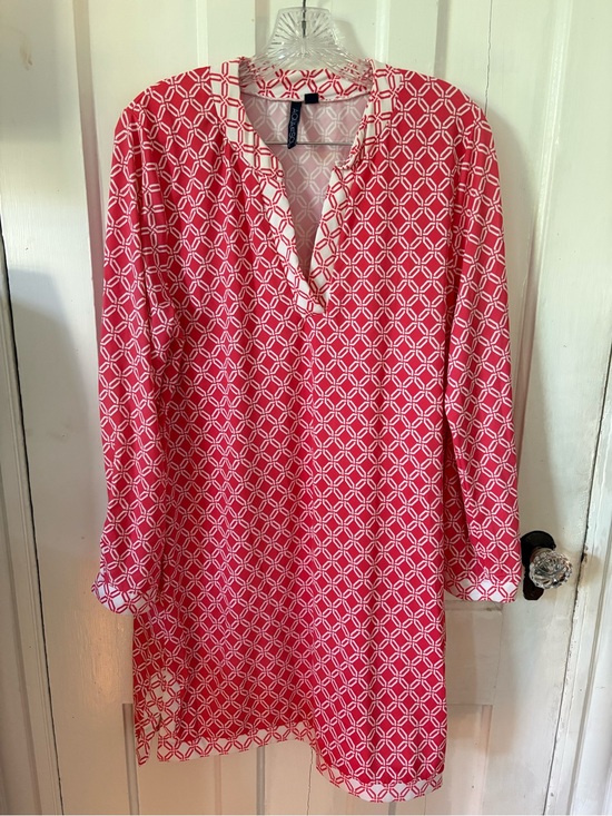 Aqua | Dresses | Aqua Et Sol Pink Geometric Print Dress | Poshmark